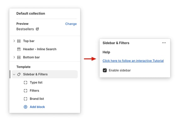 How to setup Sidebar & filters in Booster theme